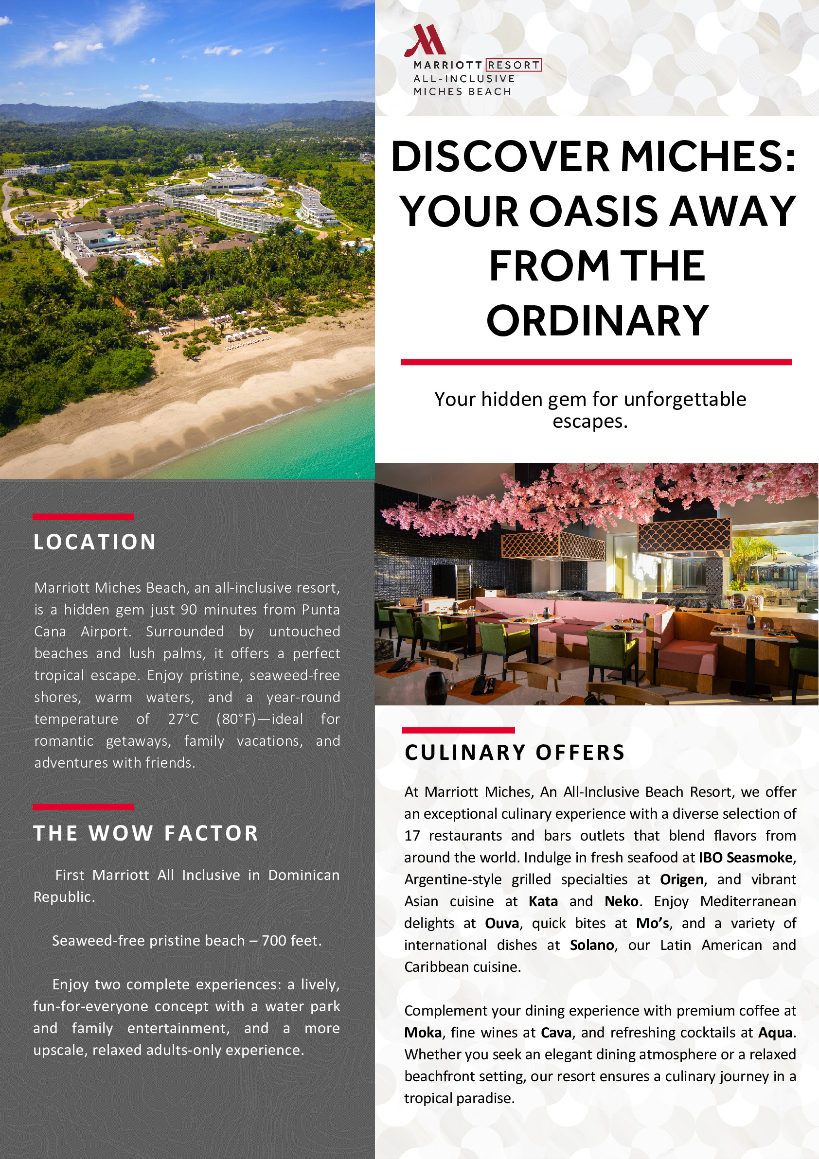 Webinars de turismo de Marriott Miches Beach, An All-Inclusive Resort ...