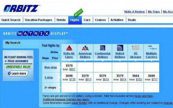 Orbitz vuelve a comercializar vuelos de American Airlines | Intermediación