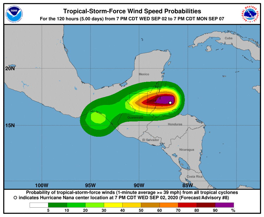 Belice y Guatemala, en alerta máxima por el huracán Nana | Economía