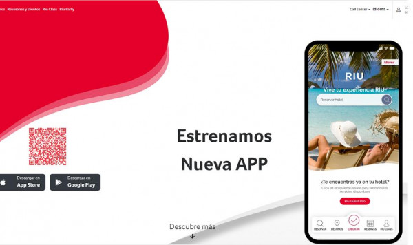 Riu centraliza todos los servicios online en su nueva app | Hoteles y ...