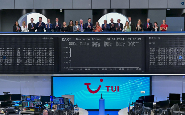 TUI vuelve a la Bolsa de Frankfurt a partir del 24 de junio