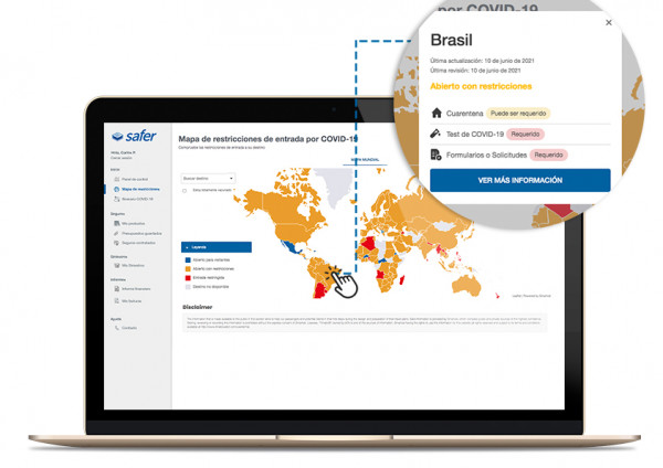 InterMundial lanza un mapa interactivo sobre restricciones y requisitos ...